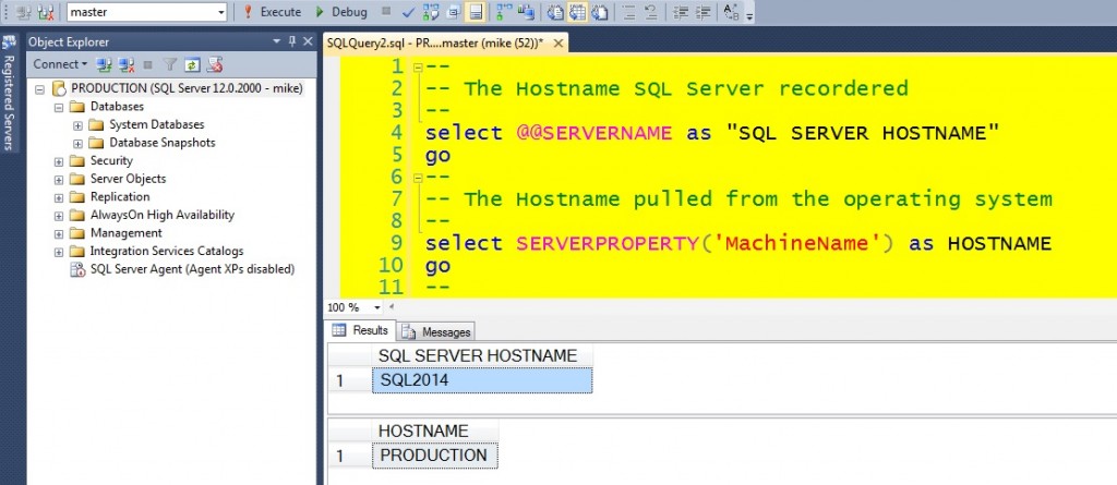 Script to change the SERVERNAME property in SQL Server – TheSQLReport.com